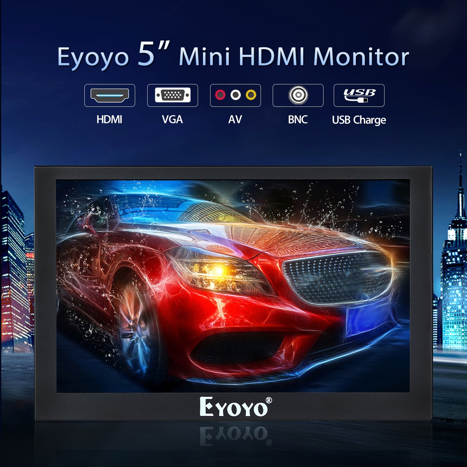 Eyoyo 5 inch Mini Monitor HD 800x480 16:9 TFT LCD Screen Display with ... Eyoyo 5 inch Mini Monitor HD 800x480 16:9 TFT LCD Screen Display with ...