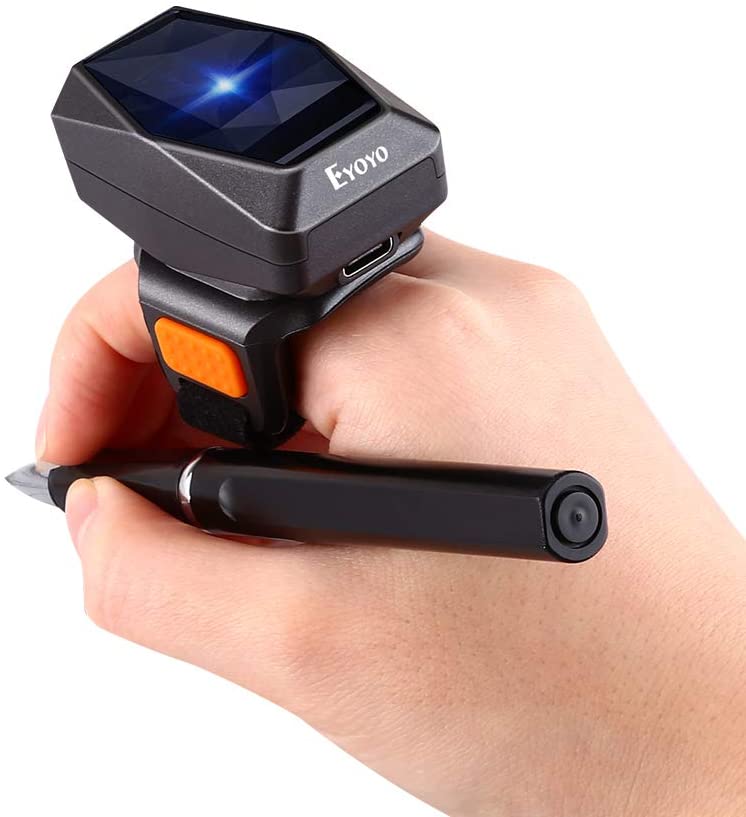 Eyoyo EY-016 2D Finger Ring Barcode Scanner, Mini Wearable 3-in-1 USB ... Eyoyo EY-016 2D Finger Ring Barcode Scanner, Mini Wearable 3-in-1 USB ...