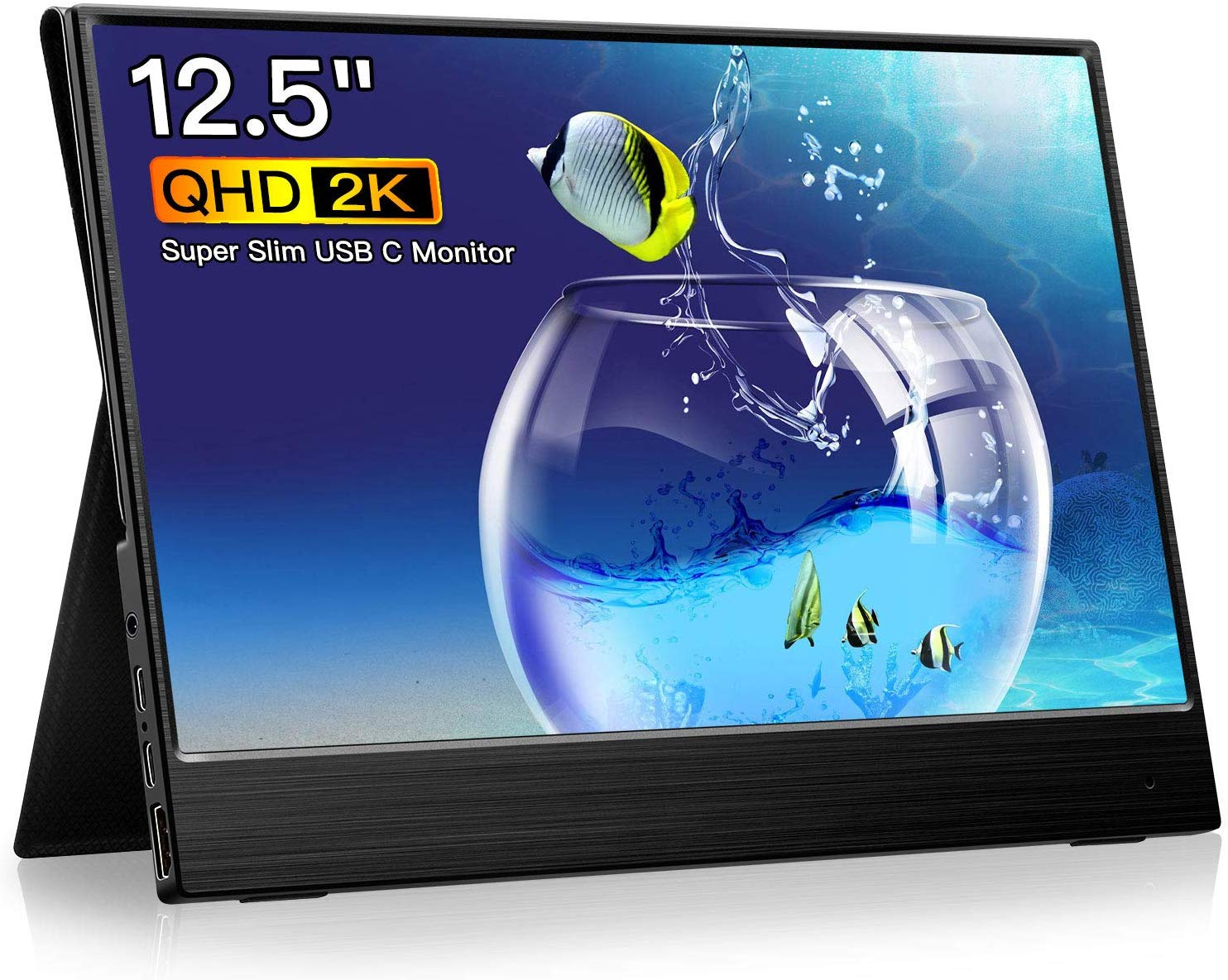 Small Portable Monitor - Eyoyo USB C Monitor 12.5 inch IPS LCD Monitor ...