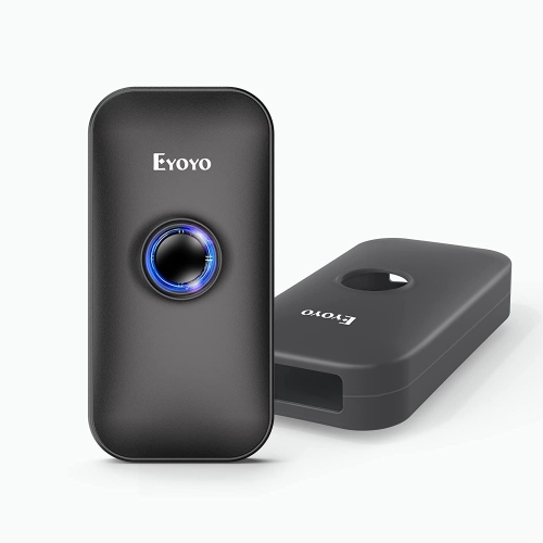 Eyoyo Mini 1D Bluetooth Barcode Scanner with Case, 3-in-1 Bluetooth ...